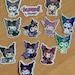 Kuromi Sticker Set (12-24pcs) | Glossy Waterproof Kawaii Stickers 3–8cm ...