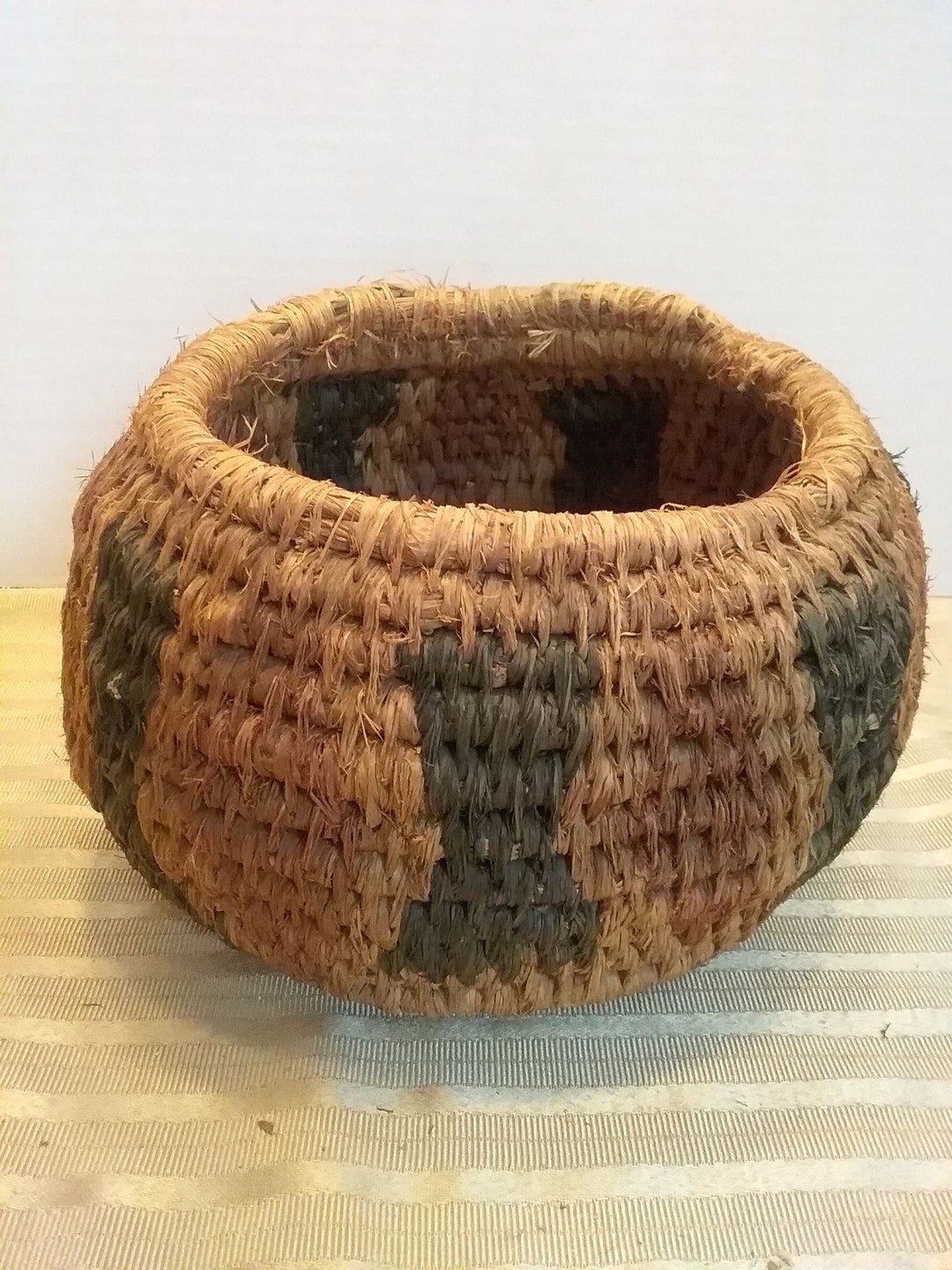 Native American Coiled Basket - Etsy