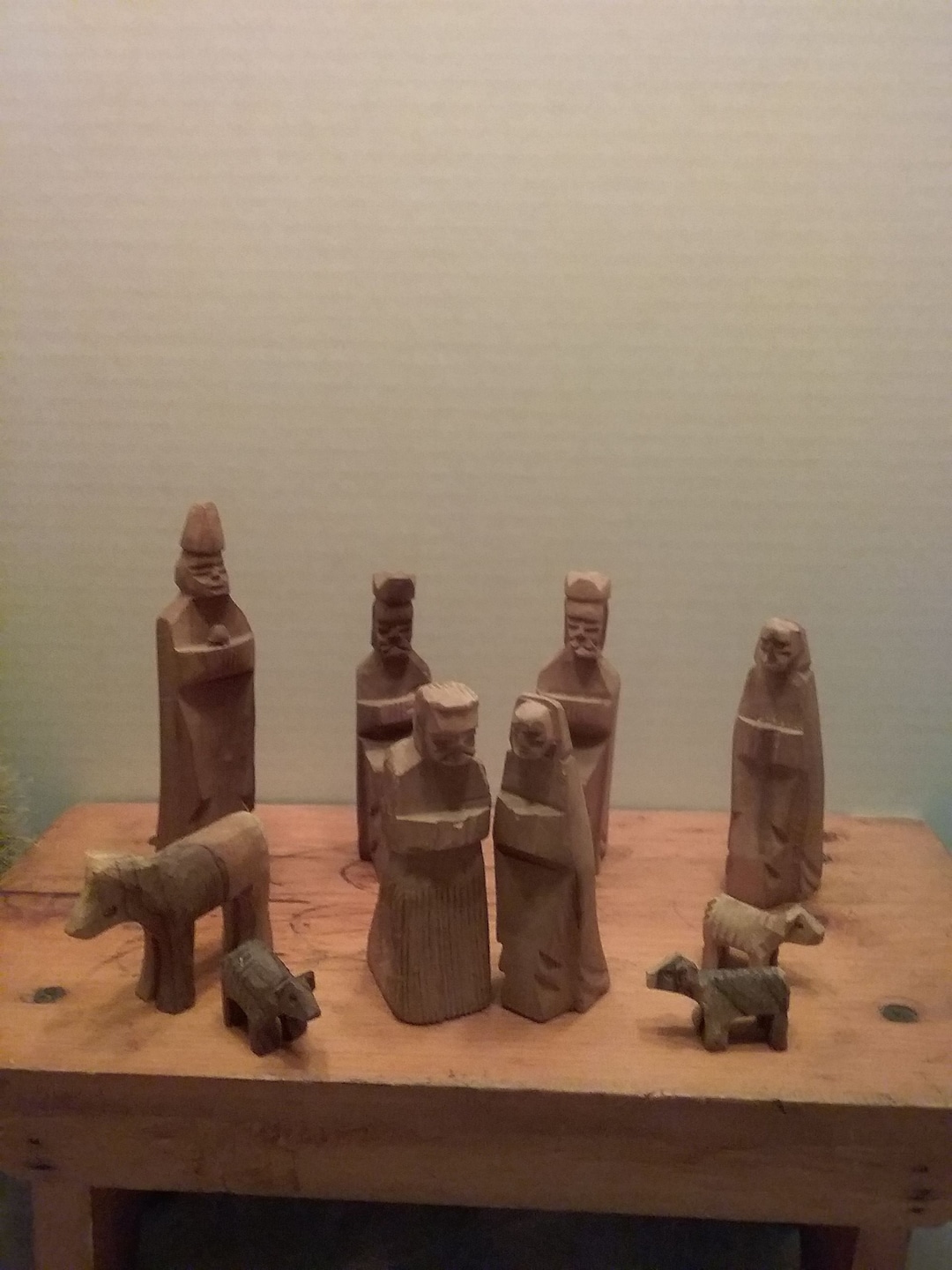 Nativity Hand Carved - Etsy