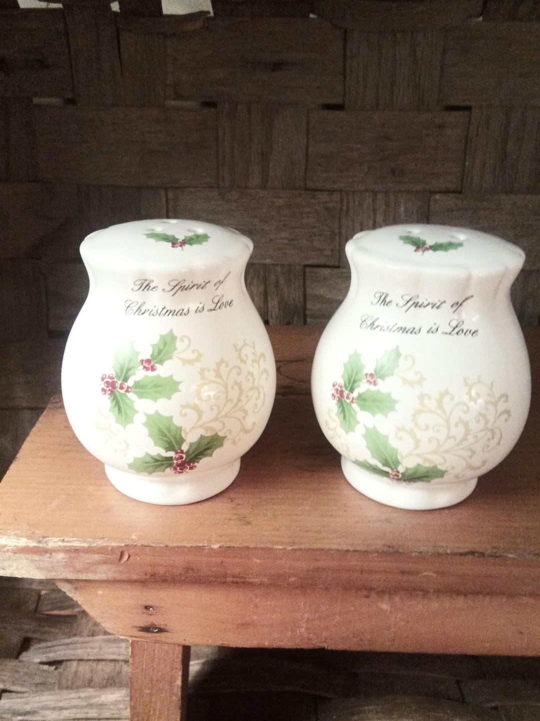 Attico Holly Berry Salt and Pepper Shakers - Etsy