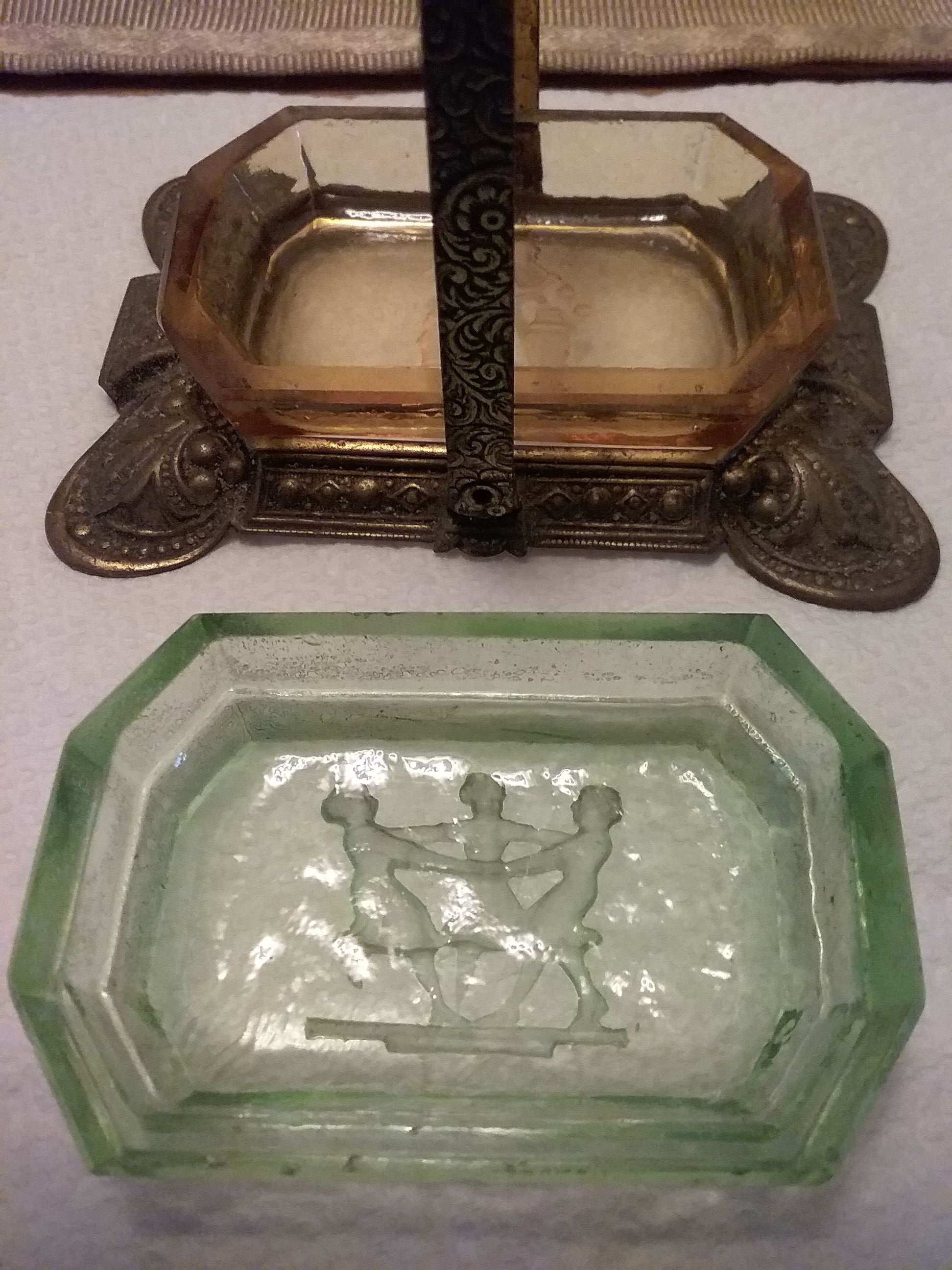 Salt Cellars With Stand, Changeable Inserts,intaglio, Reverse Carved - Etsy