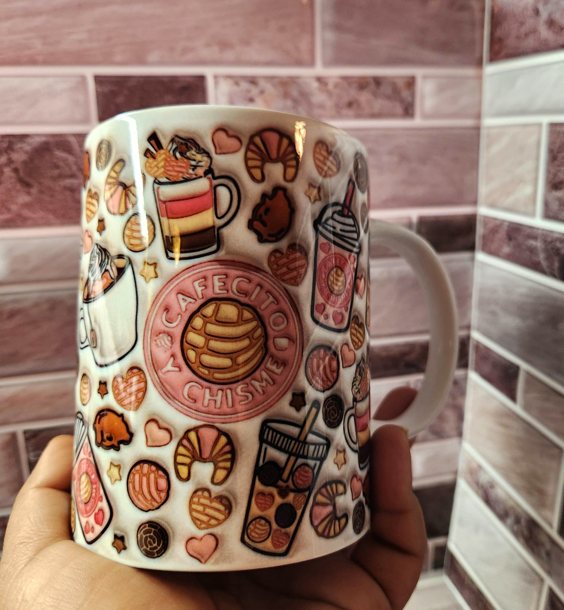 Mug Cafecito Y Chisme Mug Custom Mug 15oz. Mug 3D Mug - Etsy
