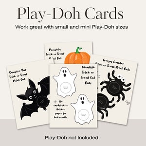 Printable Halloween Play-doh Card Halloween Favor Printable Halloween ...