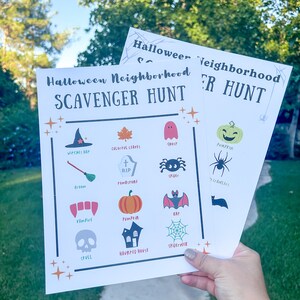 Halloween Scavenger Hunt Printable Halloween Game Kids Halloween Party ...
