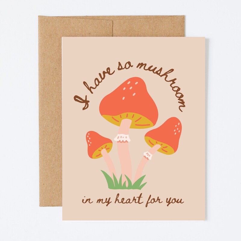 Mushroom Valentine - Etsy
