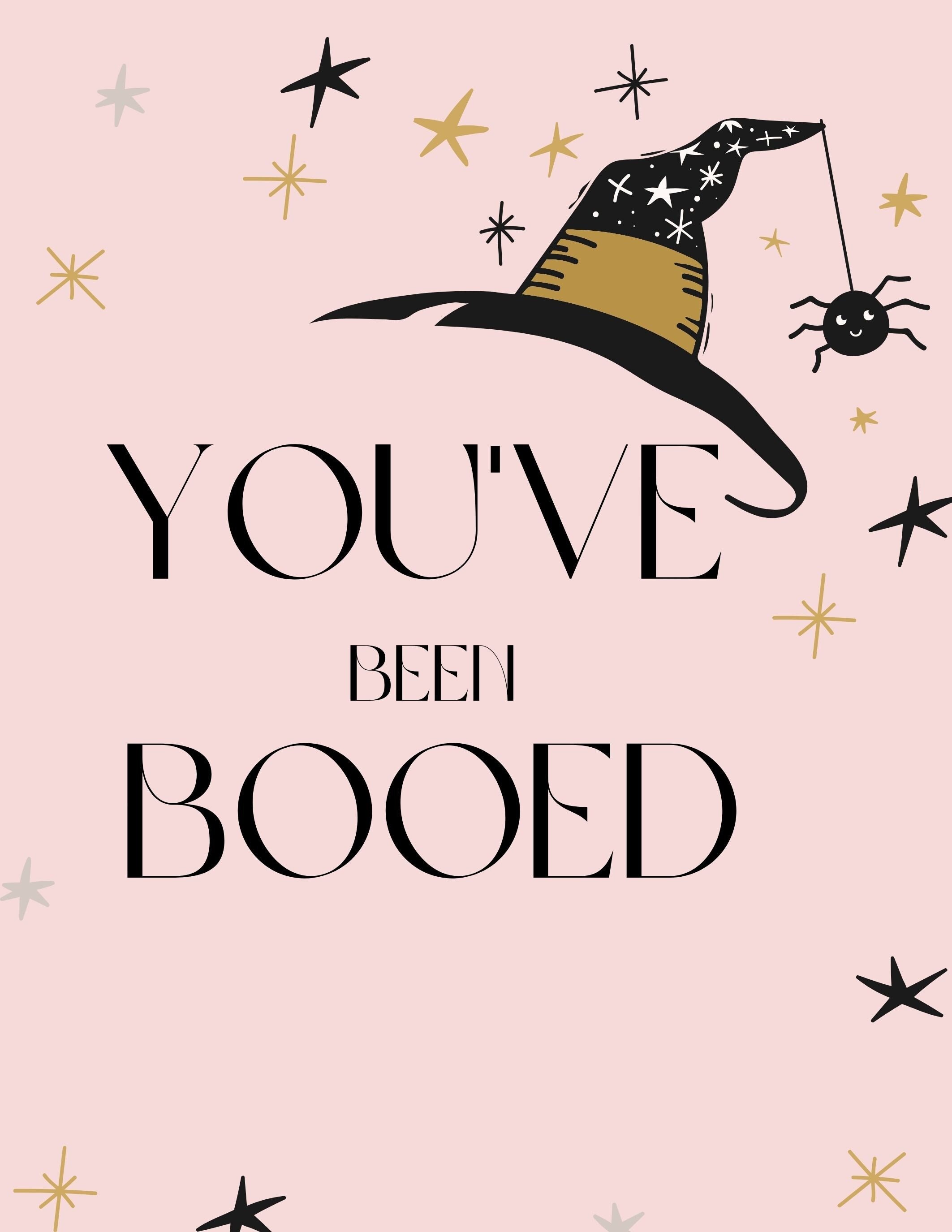 Printable Halloween Boo Basket Sign Halloween Gift Printable Basket ...