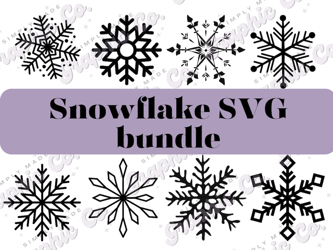 Snowflake SVG | Simple Snowflake Cut File | Christmas Svg | Download ...