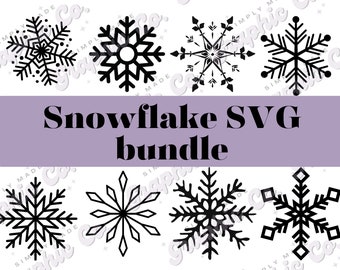 Snowflake SVG Simple Snowflake Cut File Download for Cricut, Silhouette ...