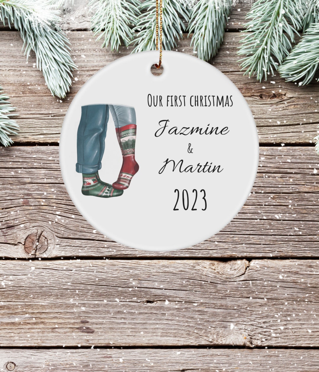 Personalized First Christmas Ornament Gift Ideas For Cute - Etsy