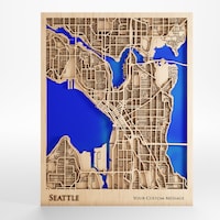 Laser Cut Boise Map: Engraved Wood Topographic Wall Art - Etsy