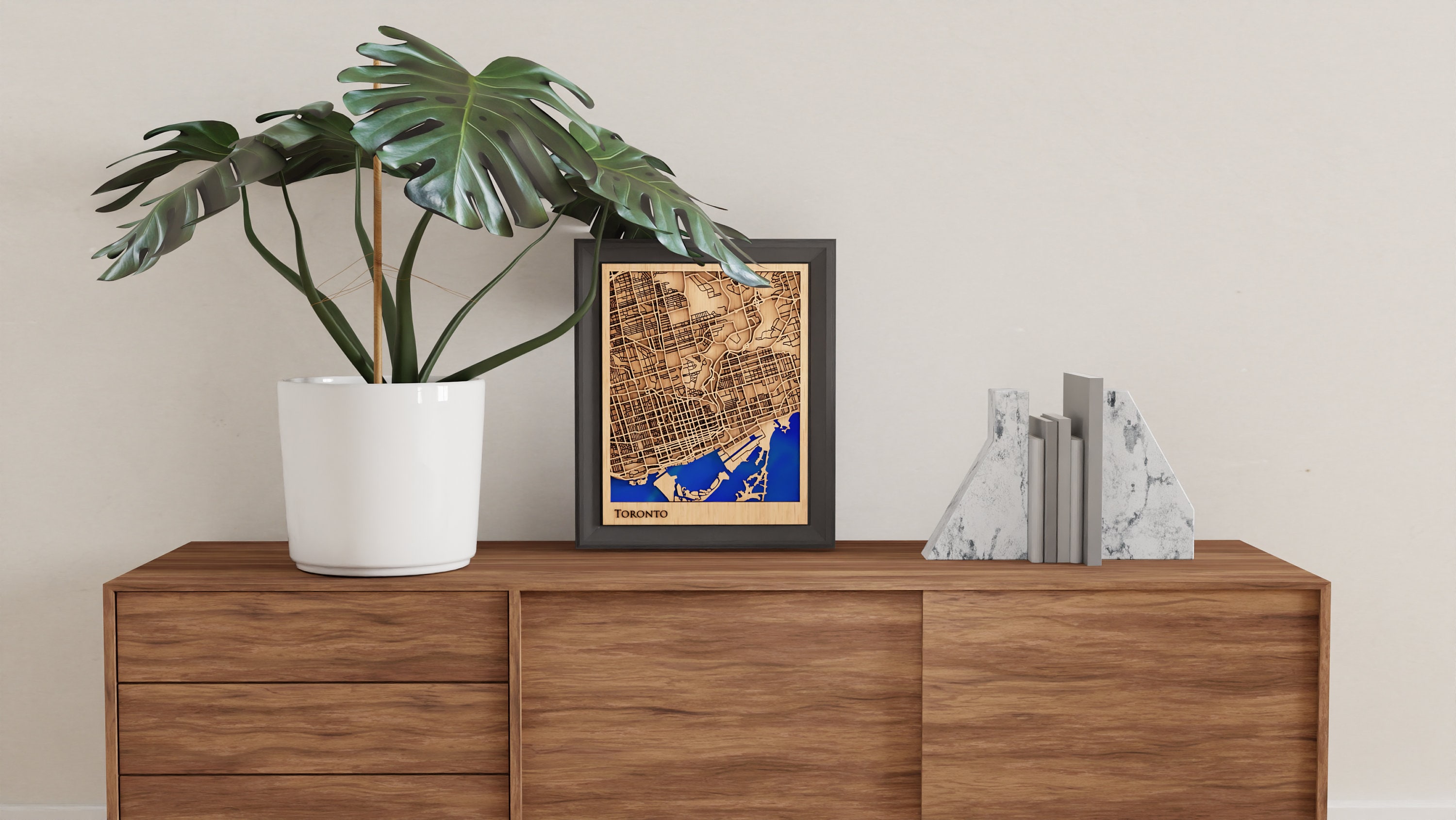 Custom Map of Any City Custom Message Laser Cut Includes Frame - Etsy