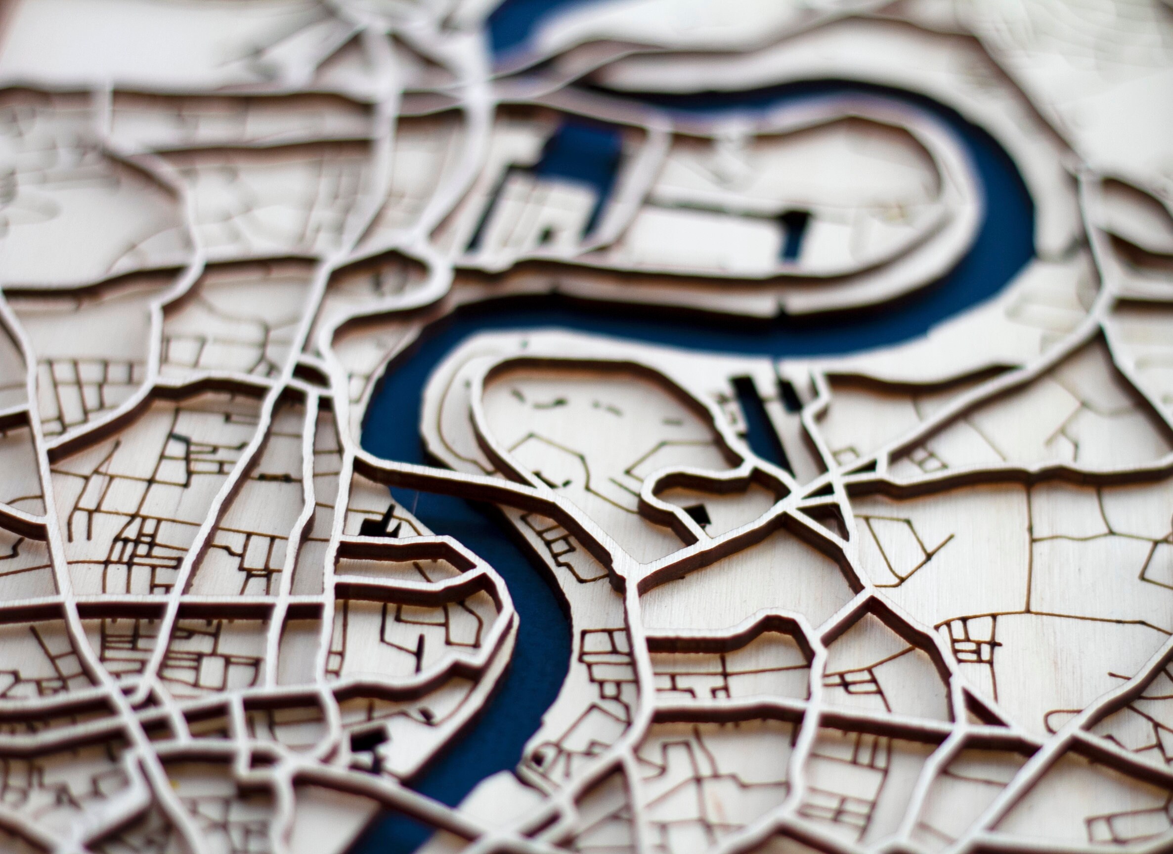 Seattle Wood Map - Custom Message - Laser Cut - Includes Frame - Etsy