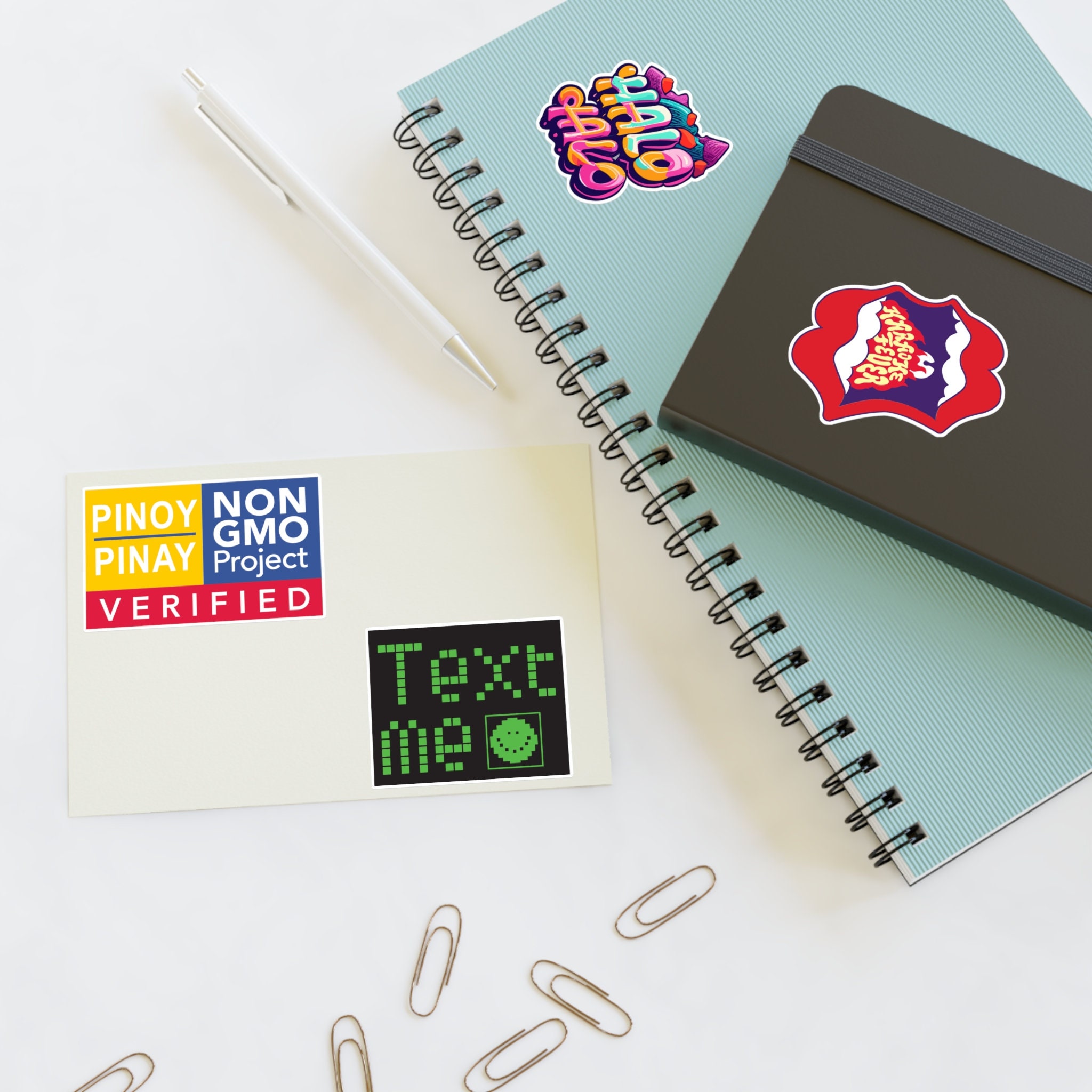 Filipino 4 Pk Themed Sticker Sheet | Filipino Halo-halo, Text Me, Pinoy ...