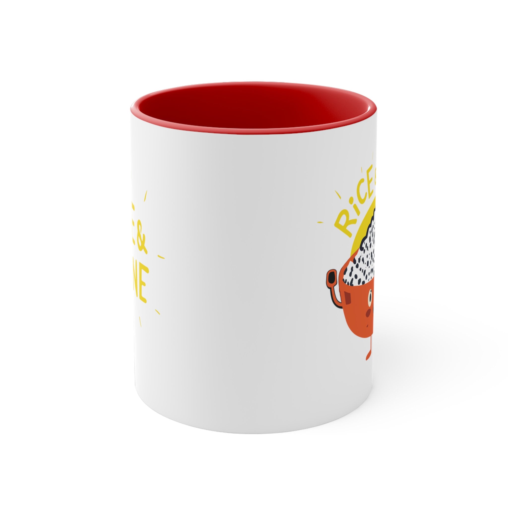 Filipino Rice & Shine Mug Red Accent Beverage Mug 11oz Tea Mug, Coffee ...