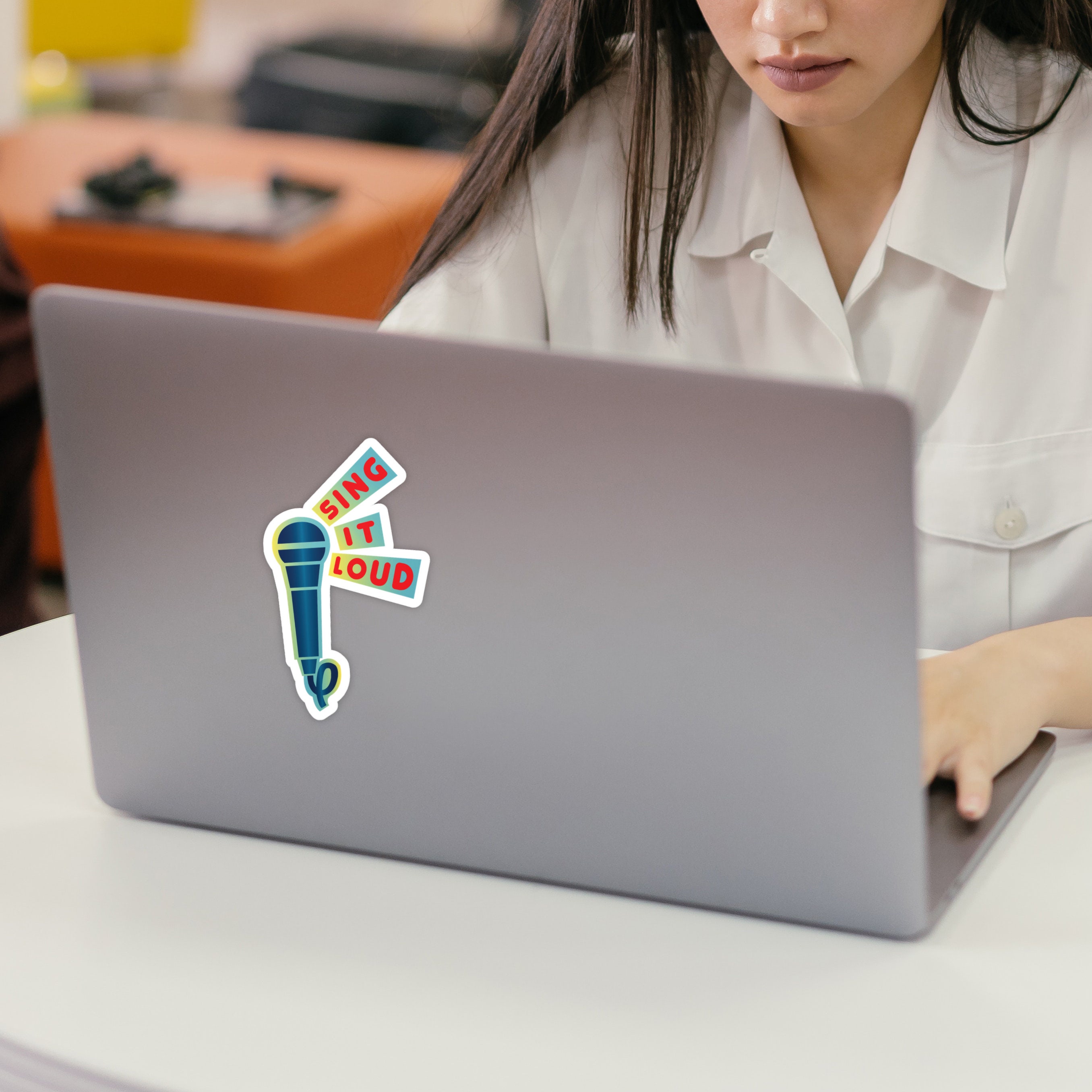 Sing It Loud Kiss-cut Vinyl Sticker | Karaoke Sticker | Mic Sticker ...