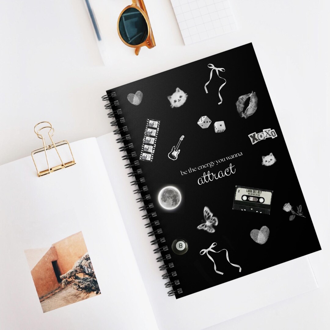 Aesthetic Y2K Spiral Notebook - Ruled Line, Motivational Teenage Quote ...