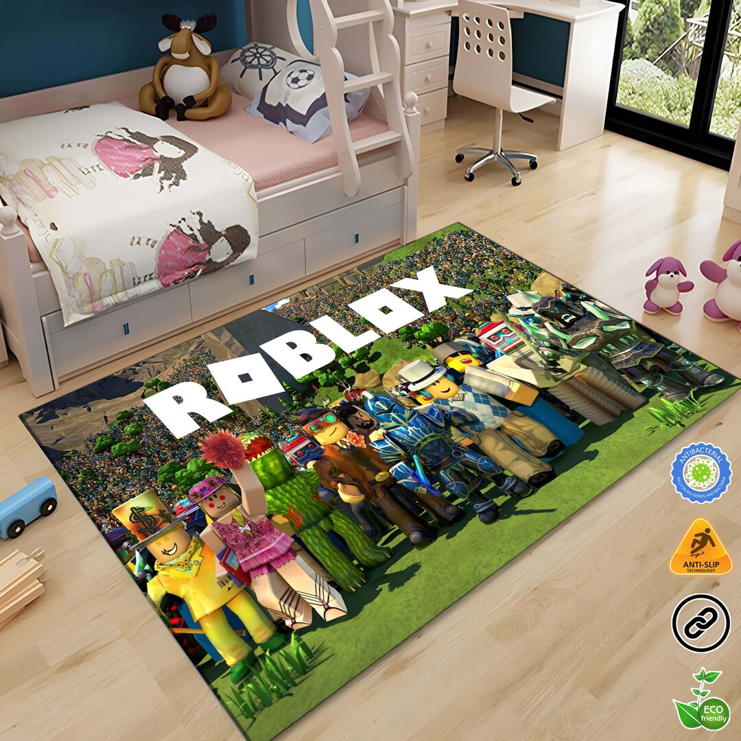 Roblox Design Rug: Popular Animation Theme Modern & Custom - Etsy