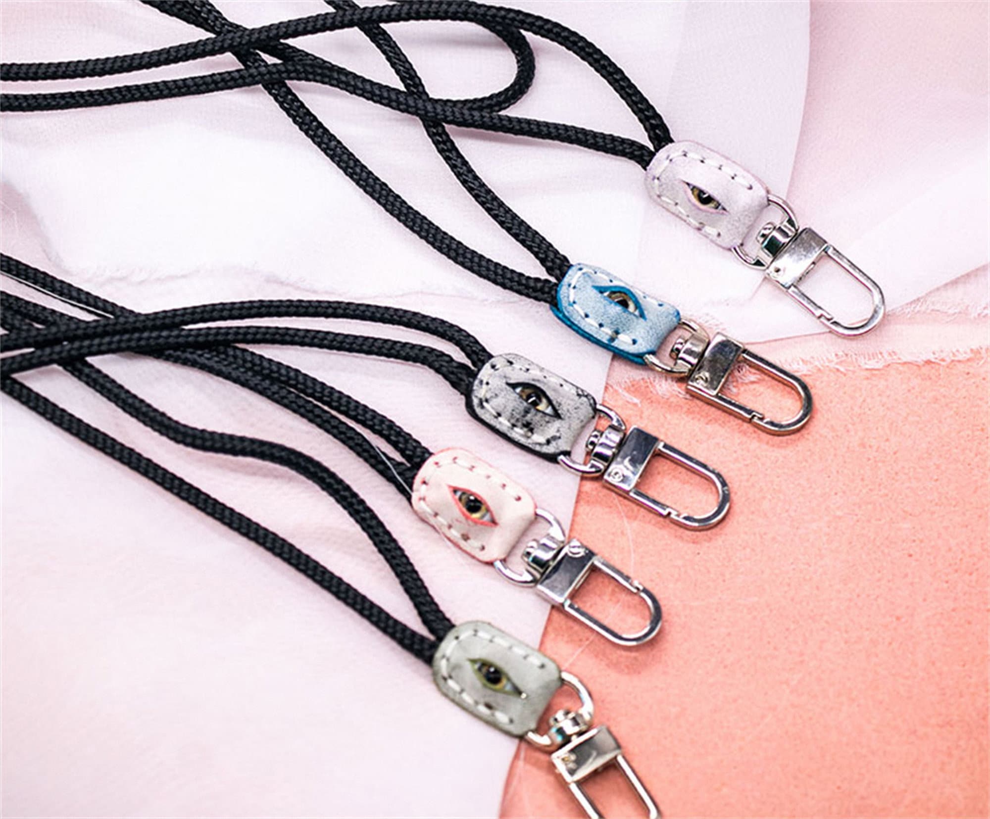 Real Leather Custom Lanyard, ID Card Holder, Keychain,phone Lanyard ...