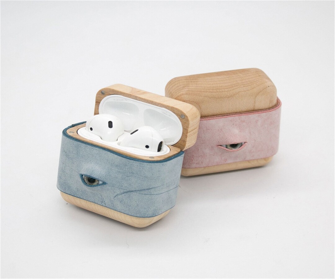 Custom Real Leather Wood AirPod Case for AirPod 1 2 3 and - Etsy