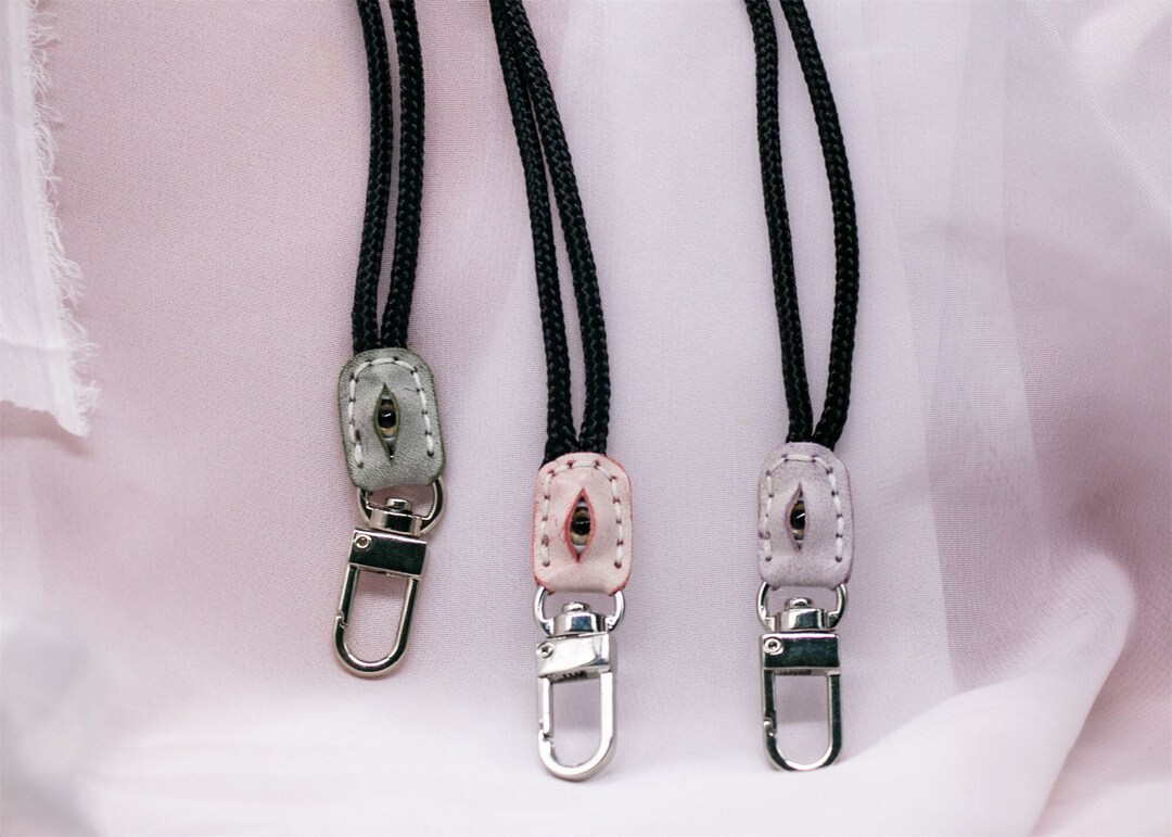 Real Leather Custom Lanyard, ID Card Holder, Keychain,phone Lanyard ...