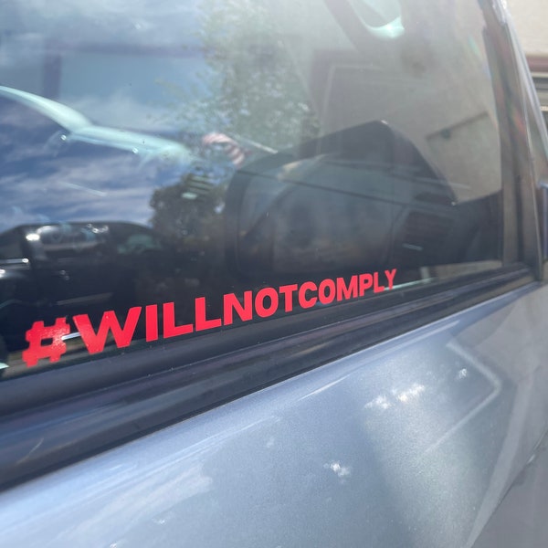 Not Comply Sticker - Etsy