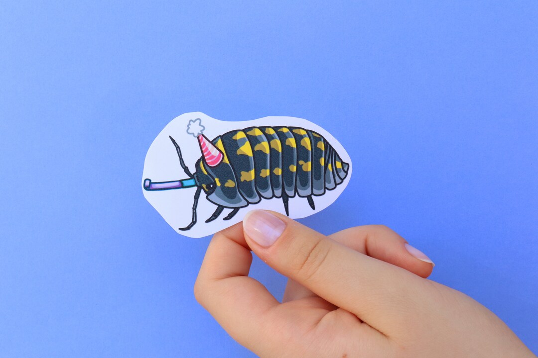 Isopod Sticker A. Gestroi, Party Version - Etsy