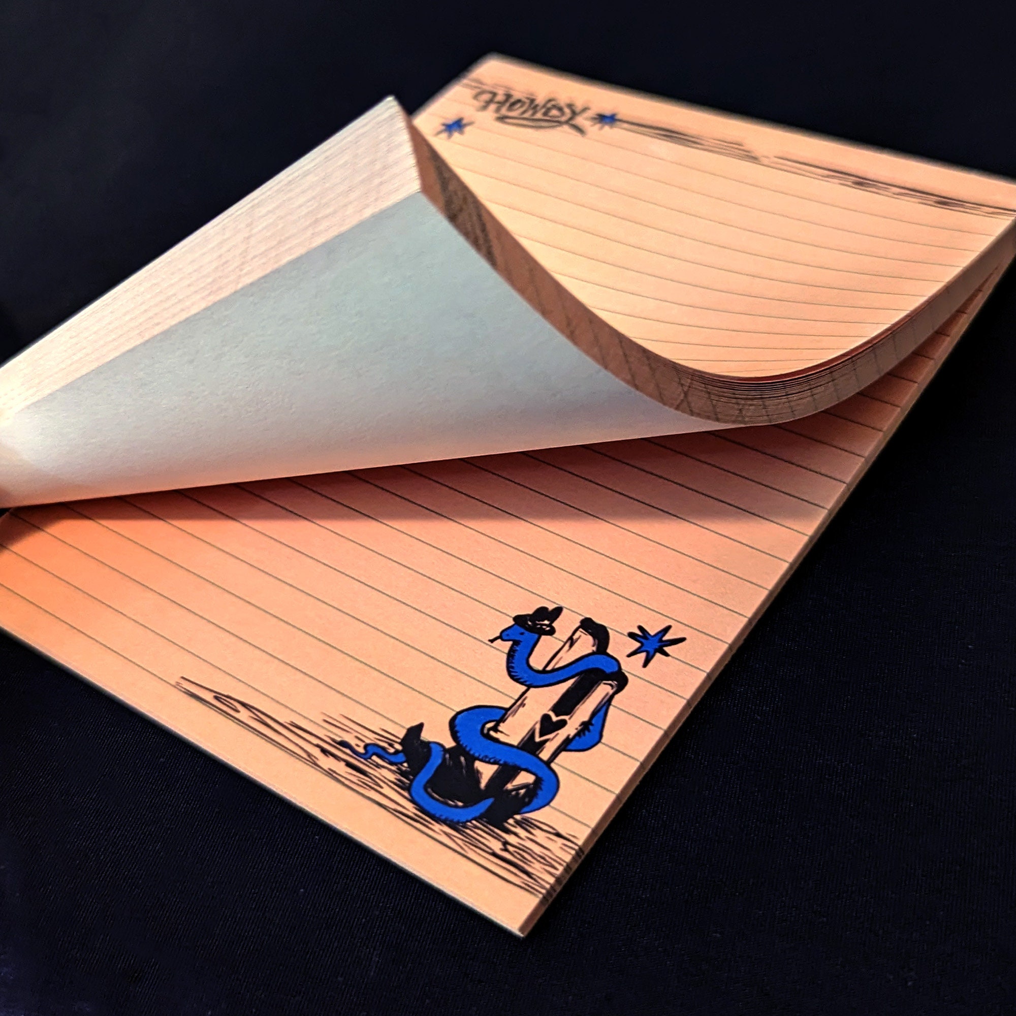50 Sheet Lined 4.25 X 5.5 Howdy Notepad - Etsy