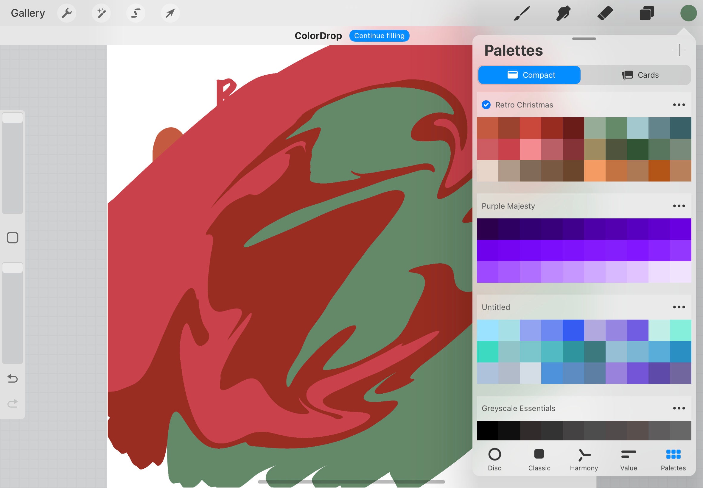 Procreate Color Palette With Hex Codes Retro Christmas 30 Swatches Simple Fun Colorful