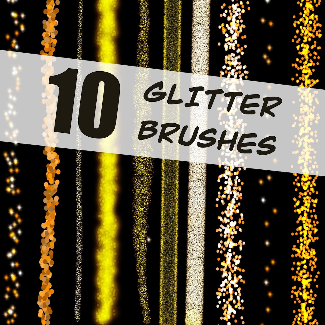 Procreate Glitter Brushset | Sparkle Brushes Shimmer Glow Bright ...