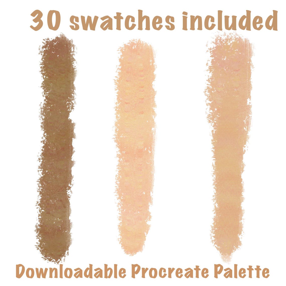 Skin Tones Procreate Color Palette | 30 Color Swatches | Soft ...