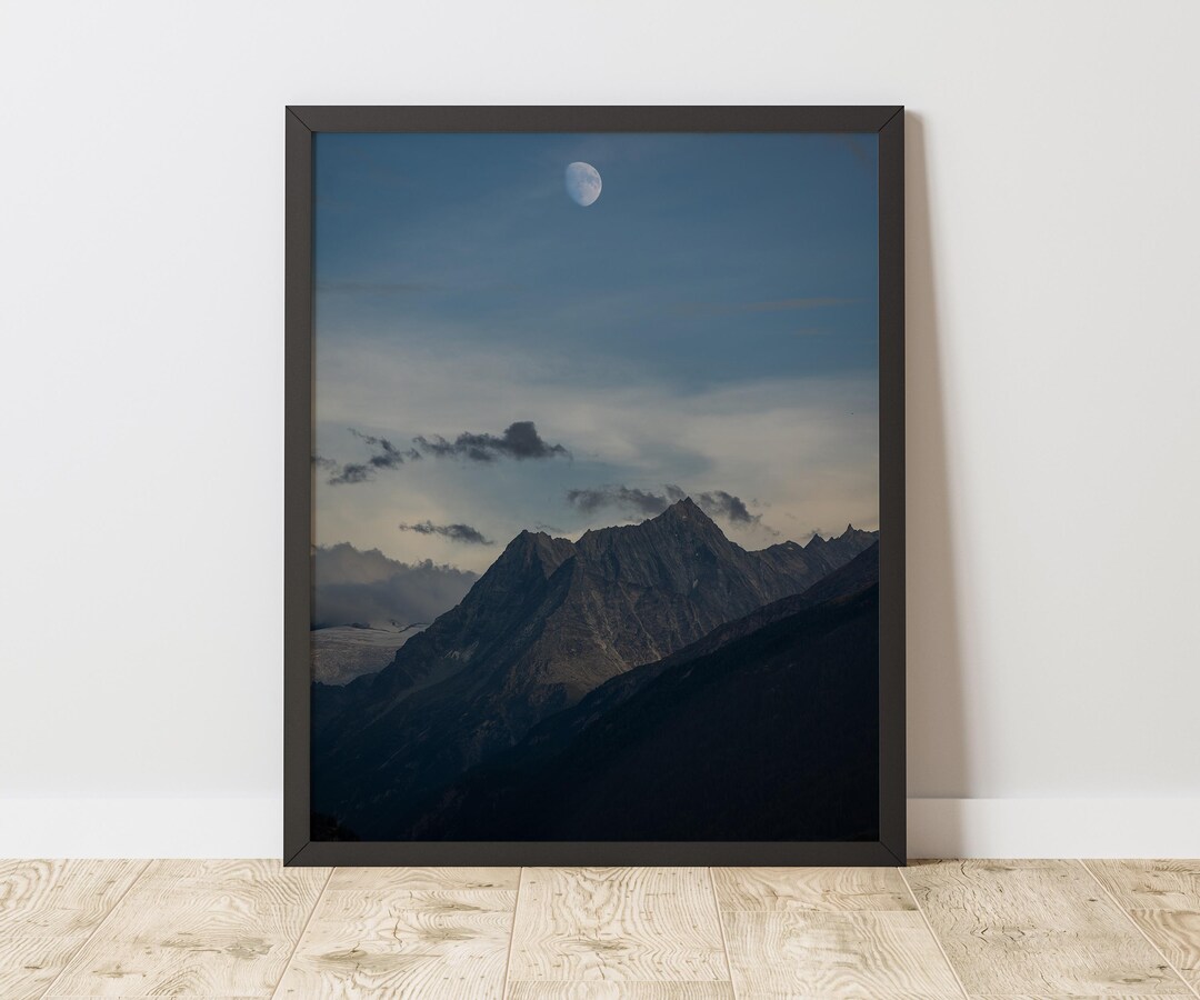 Mountain Posters, Swiss Alps Wall Art Print, Home Decor Gift Idea ...