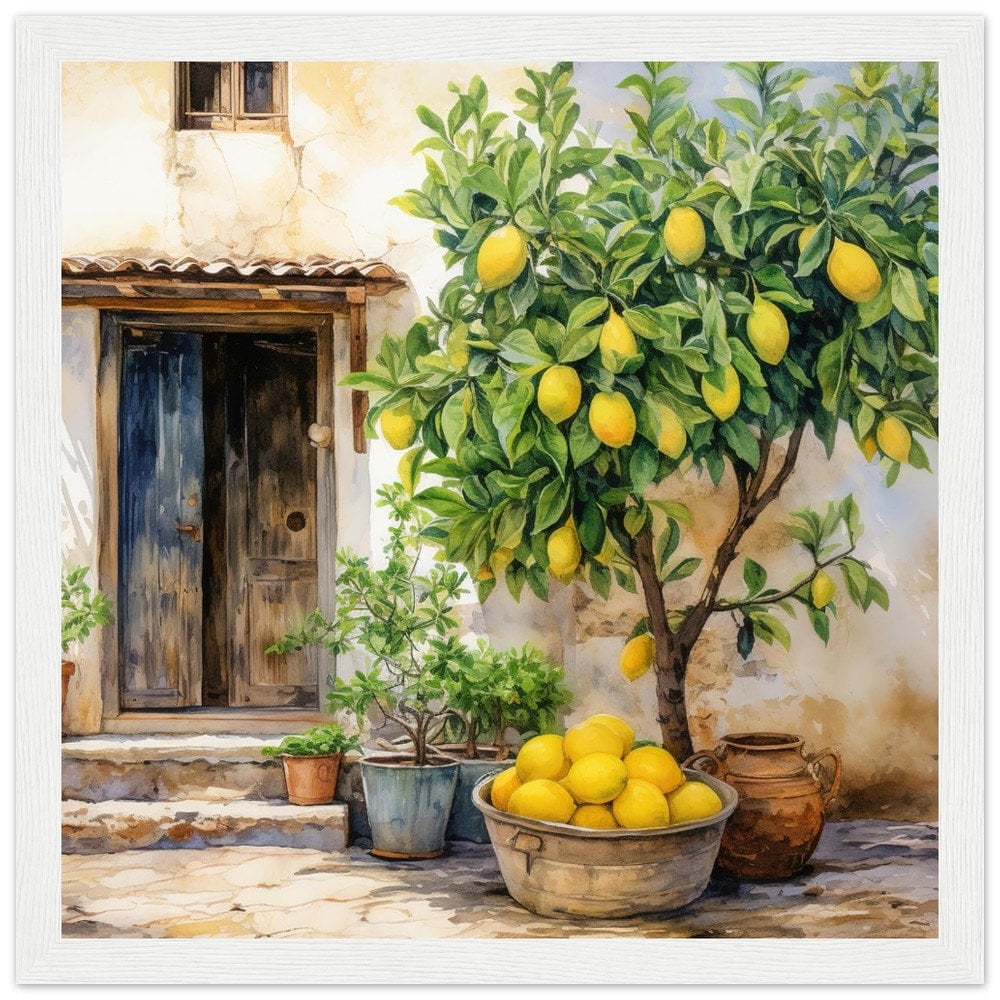 Italian Homewall Print, Wood Frame Rustic Decor, Ideal for Home ...