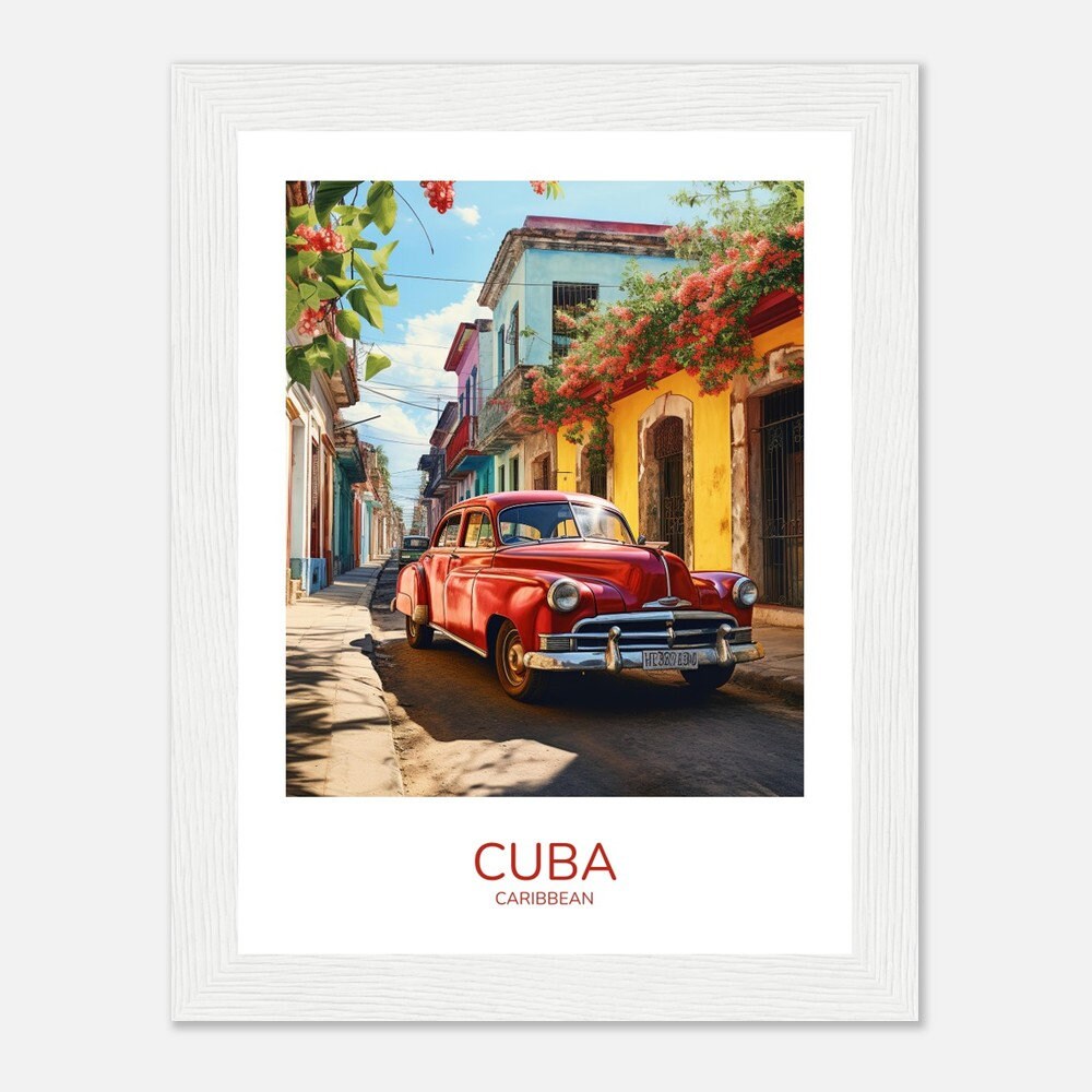 Classic Car Cuba Poster, lebendige Wandkunst, perfekt für ...