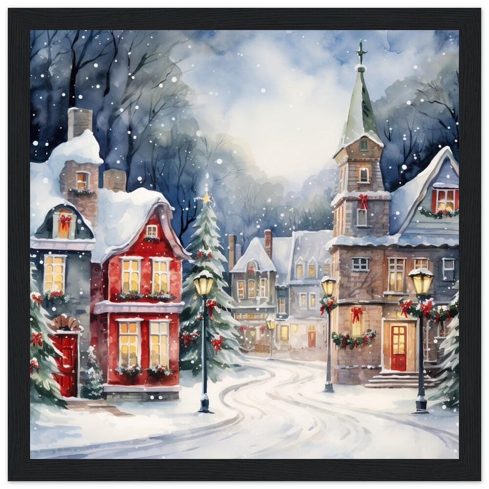 Christmas Home Decor, Winter Wall Art, Cozy Wall Decor, Christmas Gift ...