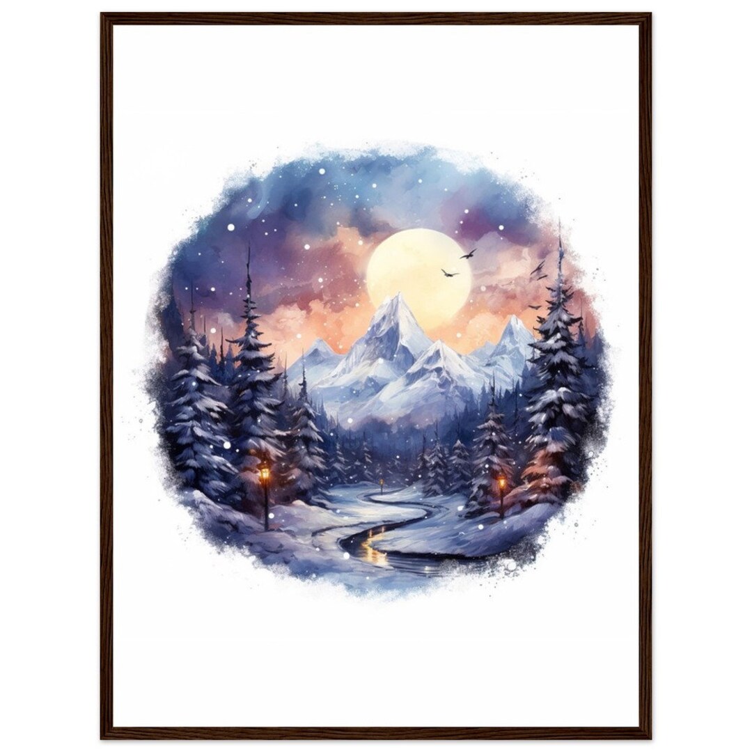 Christmas Home Decor, Winter Wall Art, Cozy Wall Decor, Christmas Gift ...