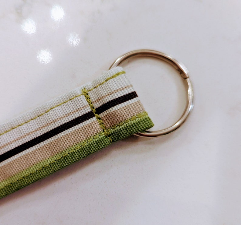 Keychain Lanyard, Key-fob Wristlet With Cotton Print Fabric - Etsy