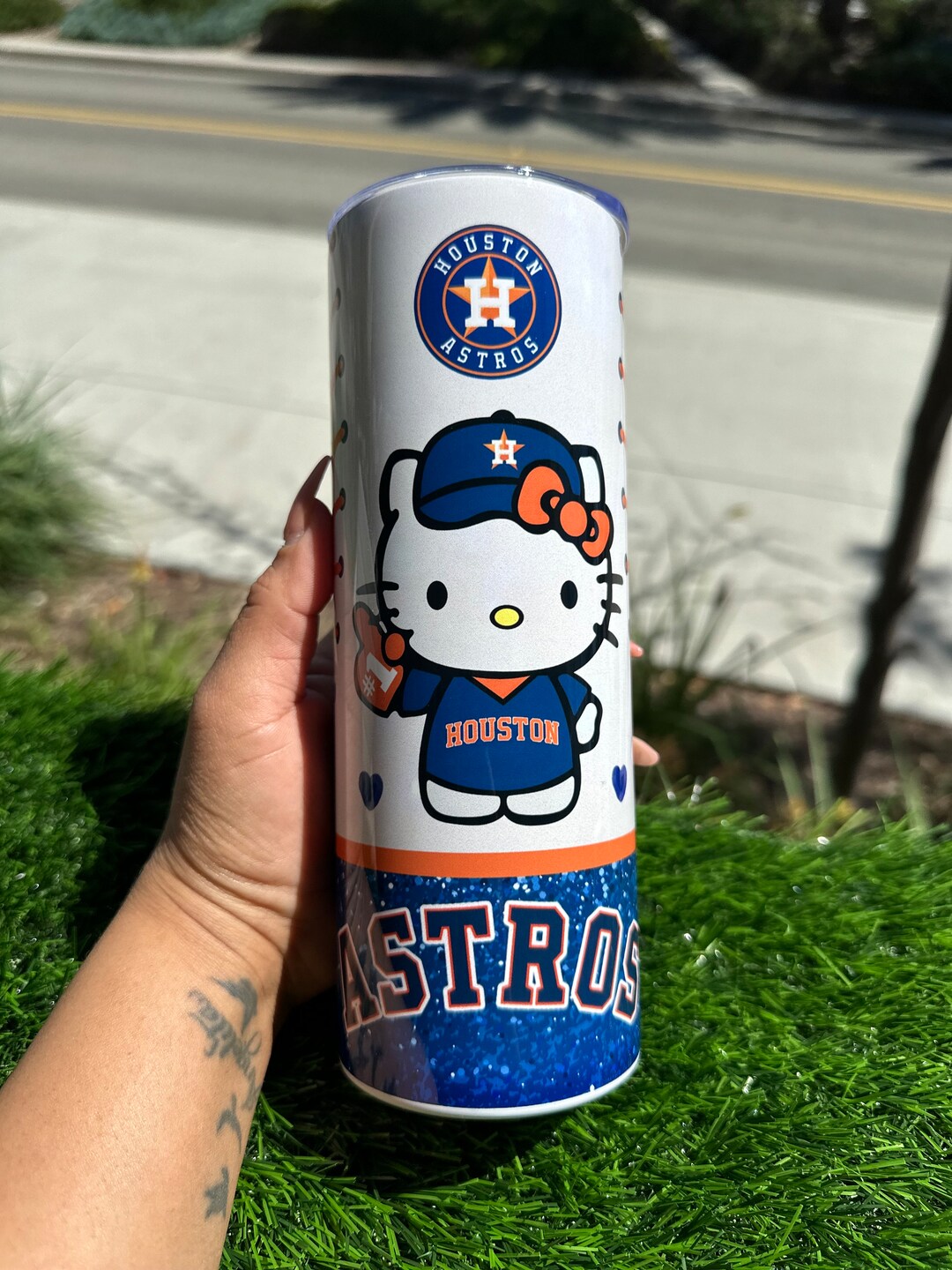 Tumbler Hello Kitty Astros. - Etsy