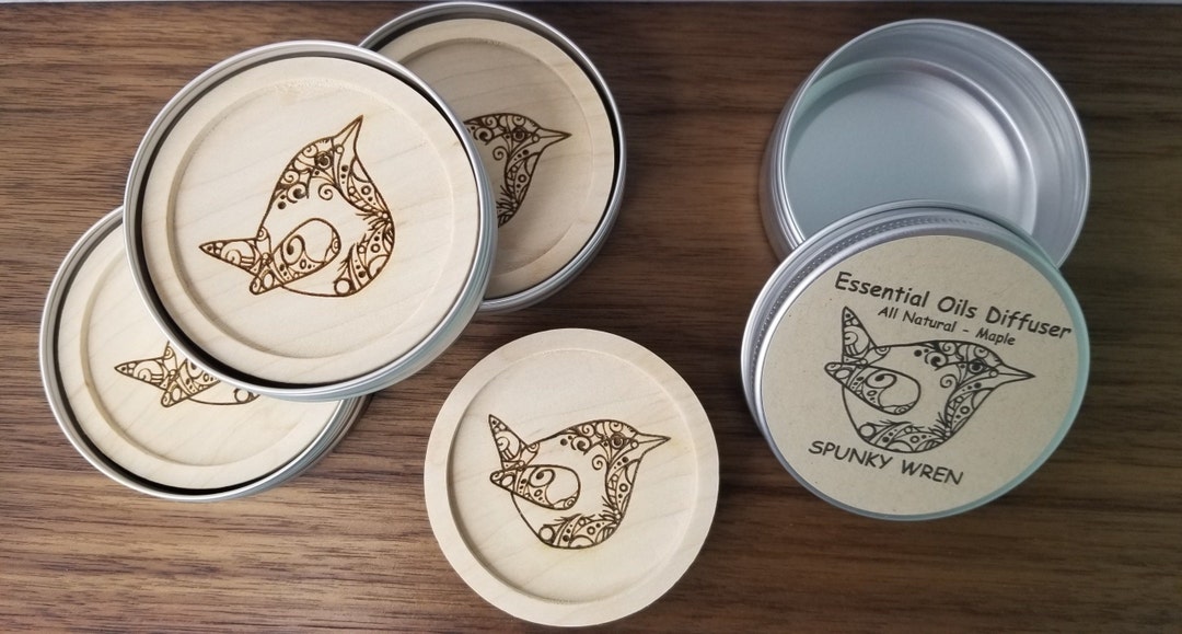 All Natural Essential Oils Diffuser Solid Maple Wood Minimalist Design ...