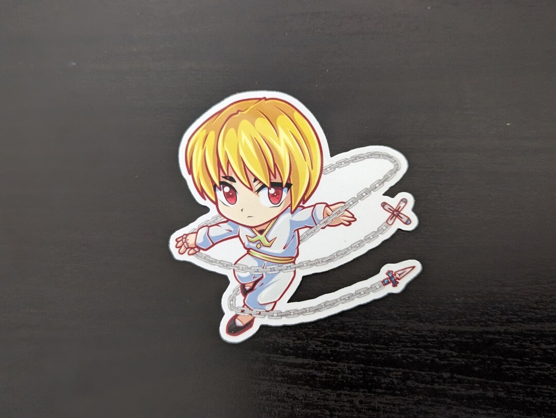 Kurapika Sticker Hunter X Hunter Kawaii Anime Vinyl Matte & Glossy ...