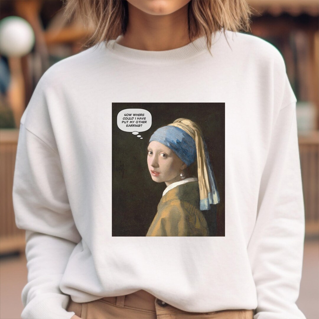 Vermeer's Girl With a Pearl Earring Humorous Art - Etsy