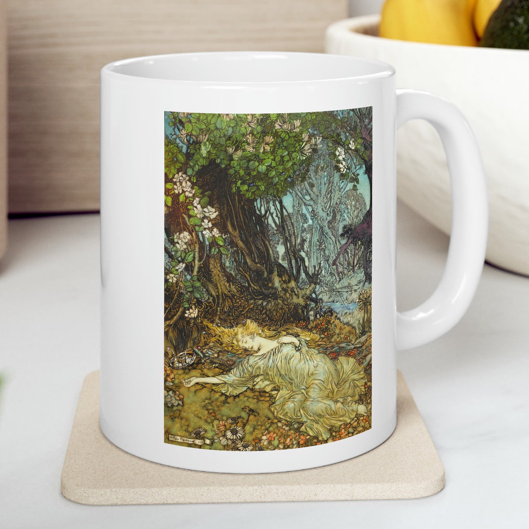 Titania Sleeping - Arthur Rackham Classic Illustration Mug, Great Gift ...
