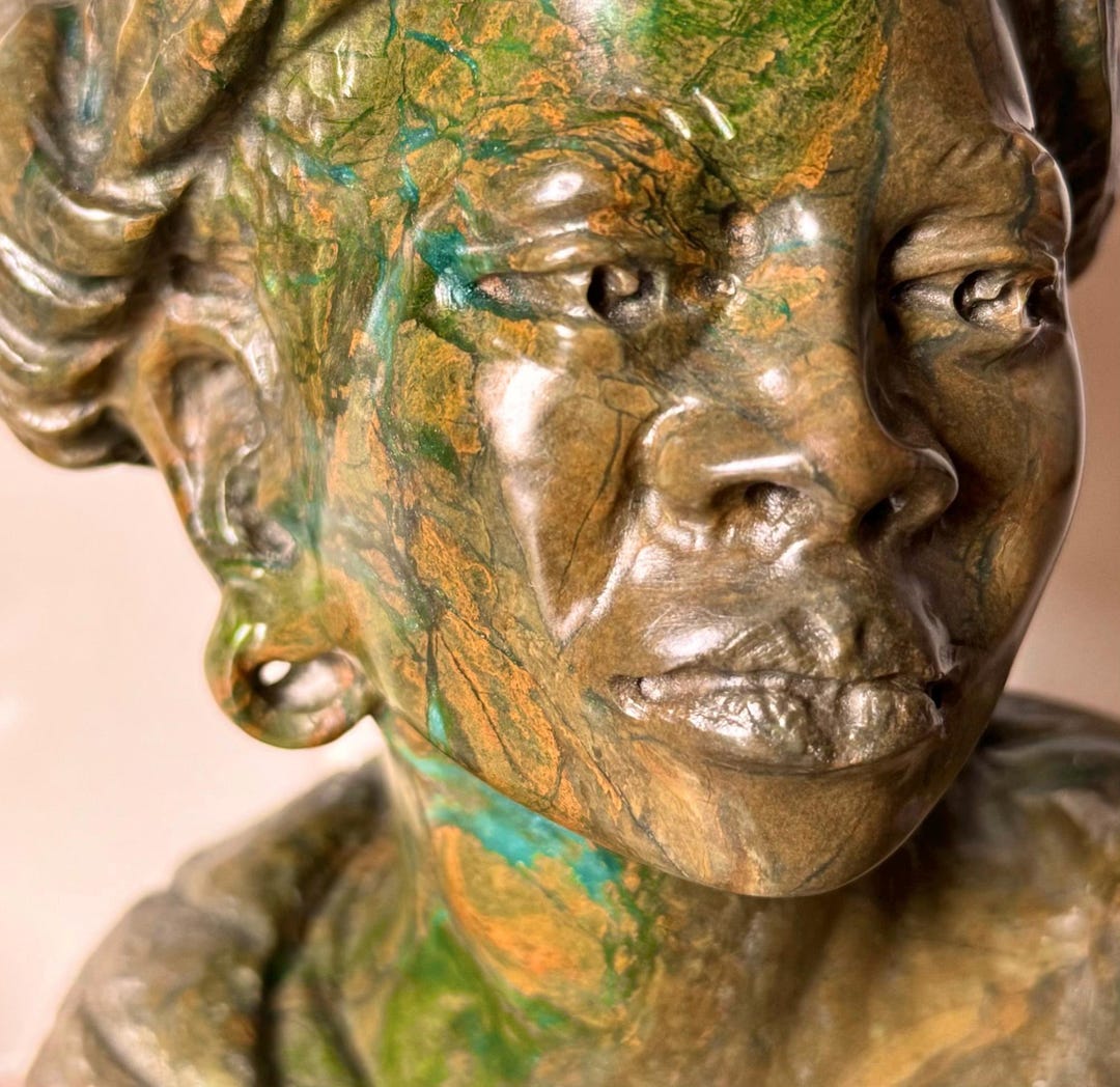 Verdite Shona Bust of African Woman - “maturity” by Nicholas Tandi - Etsy