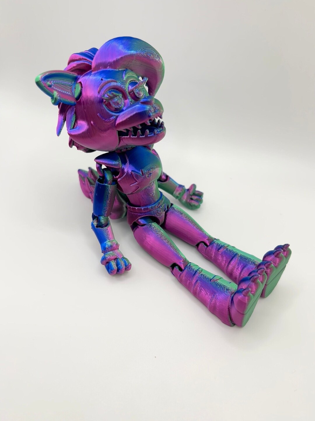 Glamrock Roxanne Wolf roxy Flat Back/short Hair Adjustable Mouth Five ...