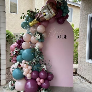 Petals & Prosecco. Bride to Be. Champagne. Bridal Shower. Balloons. DIY ...