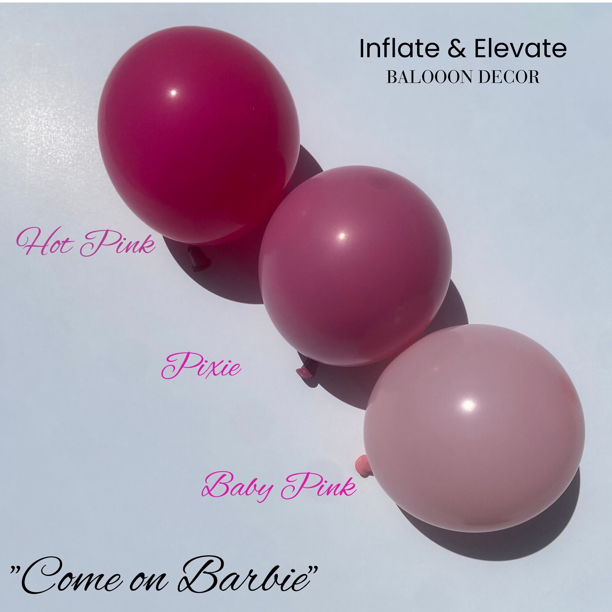 Barbie Balloons. DIY Balloon Kit. Balloon Garland. Barbie Movie. Pink ...