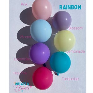 Rainbow Balloons. Kids Birthday Party Supplies Baby Shower. Balloons ...