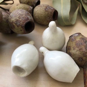 Gum Nut Ceramic Decoration Handmade Gift Australian Bush Charm ...