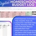 Digital Homeschool Instruction Log - Record Hours and Lessons Completed ...