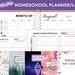 Digital Homeschool Instruction Log - Record Hours and Lessons Completed ...