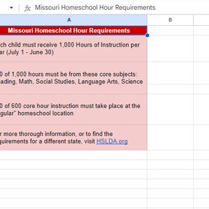 Digital Homeschool Instruction Log - Record Hours and Lessons Completed ...